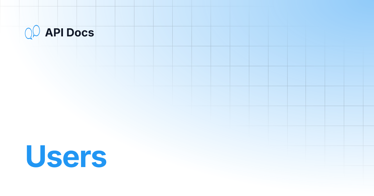 Users | API Docs
